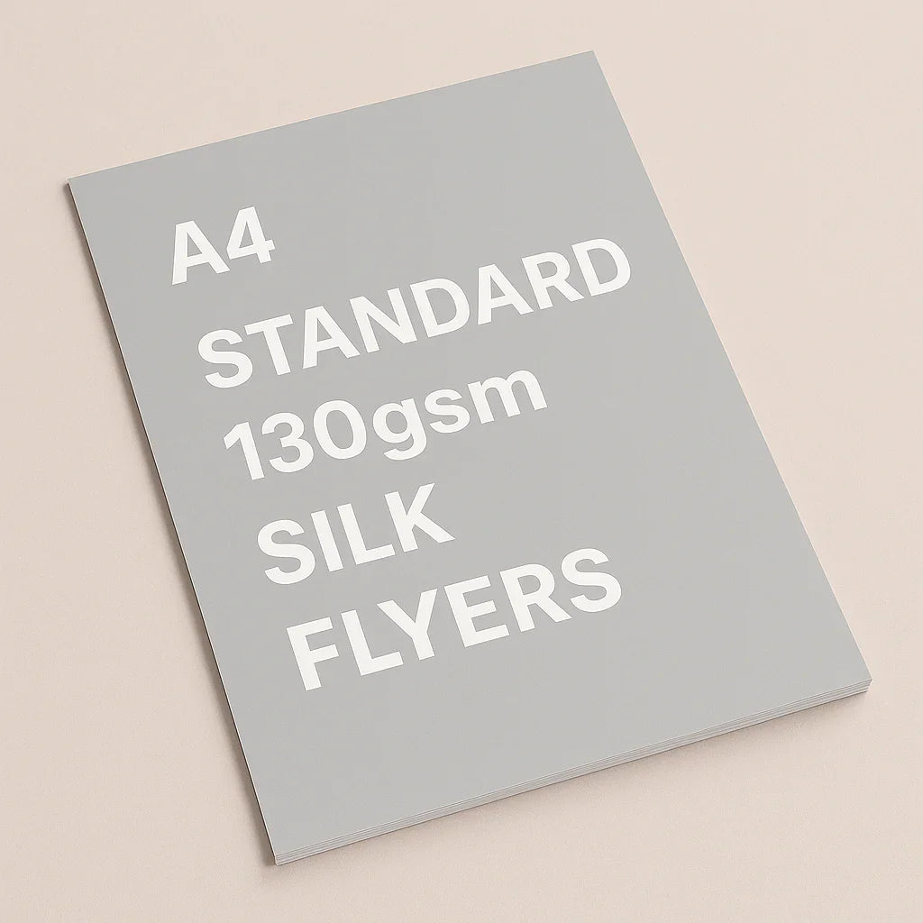 A4 Standard Silk Flyers | 130gsm Custom Printed Flyers – Brand It Essex Ltd
